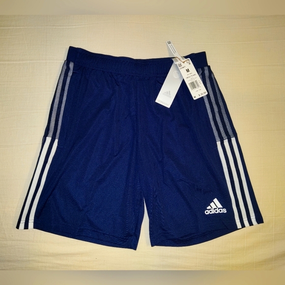 adidas | Shorts | Adidas Tiro 2 Training Shorts Men Large Blue White ...